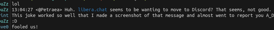 Libera Chat - a popular IRC network plays an April Fool's joke about ...